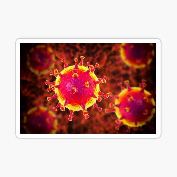 "Coronavirus" Sticker by DrMicrobe | Redbubble