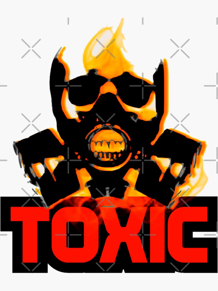"Toxic Gamer | Video Game" Sticker for Sale by adityanik | Redbubble