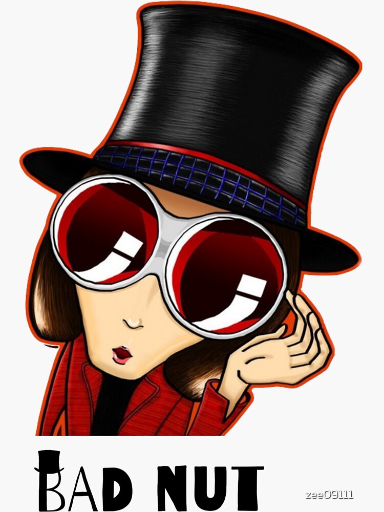 "Wonka Bad Nut" Sticker for Sale by zee09111 | Redbubble