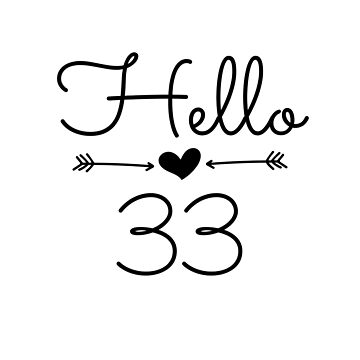 "Hello 33 Birthday, Birthday 33th Birthday Tee" Art Board Print for ...