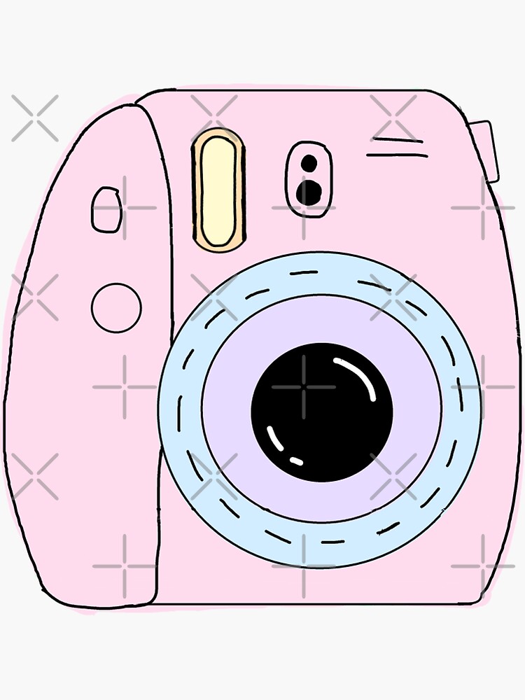 "Pink Aesthetic Polaroid" Sticker by dualogy | Redbubble
