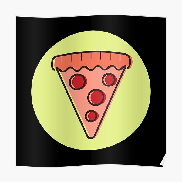 "Cute Pizza Logo" Poster by babyclothes2020 | Redbubble