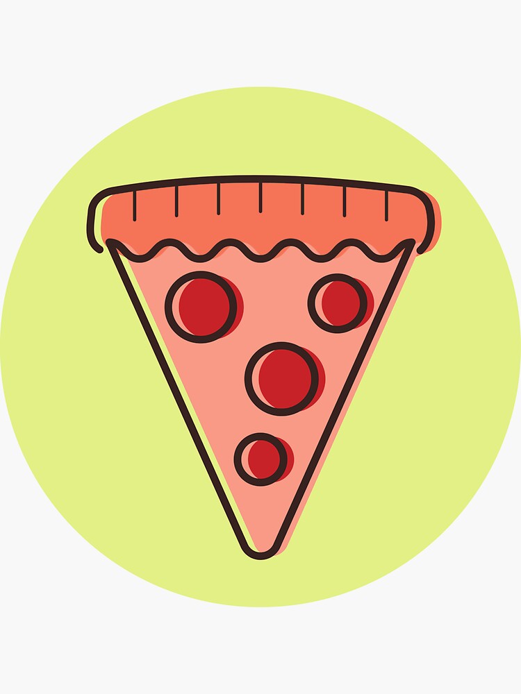 "Cute Pizza Logo" Sticker by babyclothes2020 | Redbubble