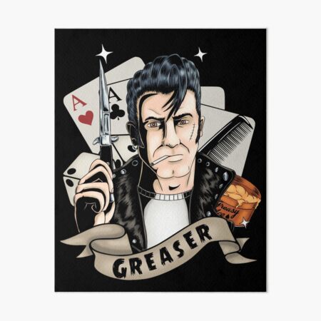 "Greaser " Art Board Print for Sale by Krypticart | Redbubble