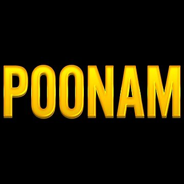 "Poonam Name" Sticker for Sale by desexperiencia | Redbubble