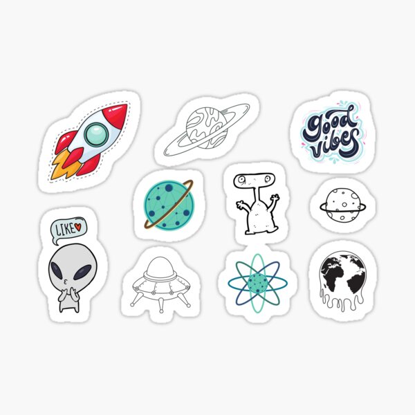 "Cosmos and Universe package- 10 Stickers to diversify your collection ...
