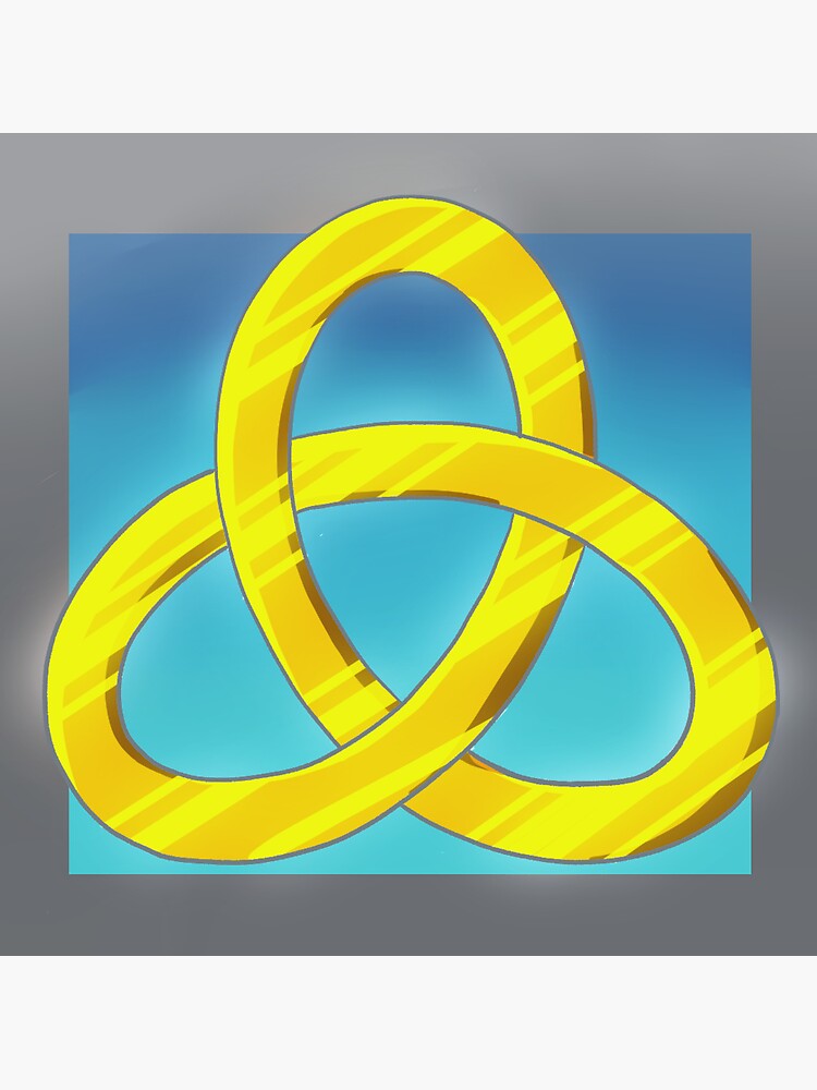 "Gold certificate knot" Sticker for Sale by barcswow | Redbubble