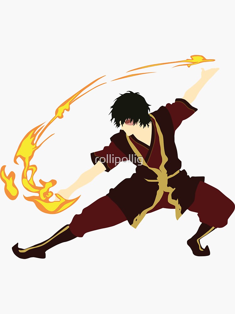 "zuko minimalist" Sticker by rollipollig | Redbubble