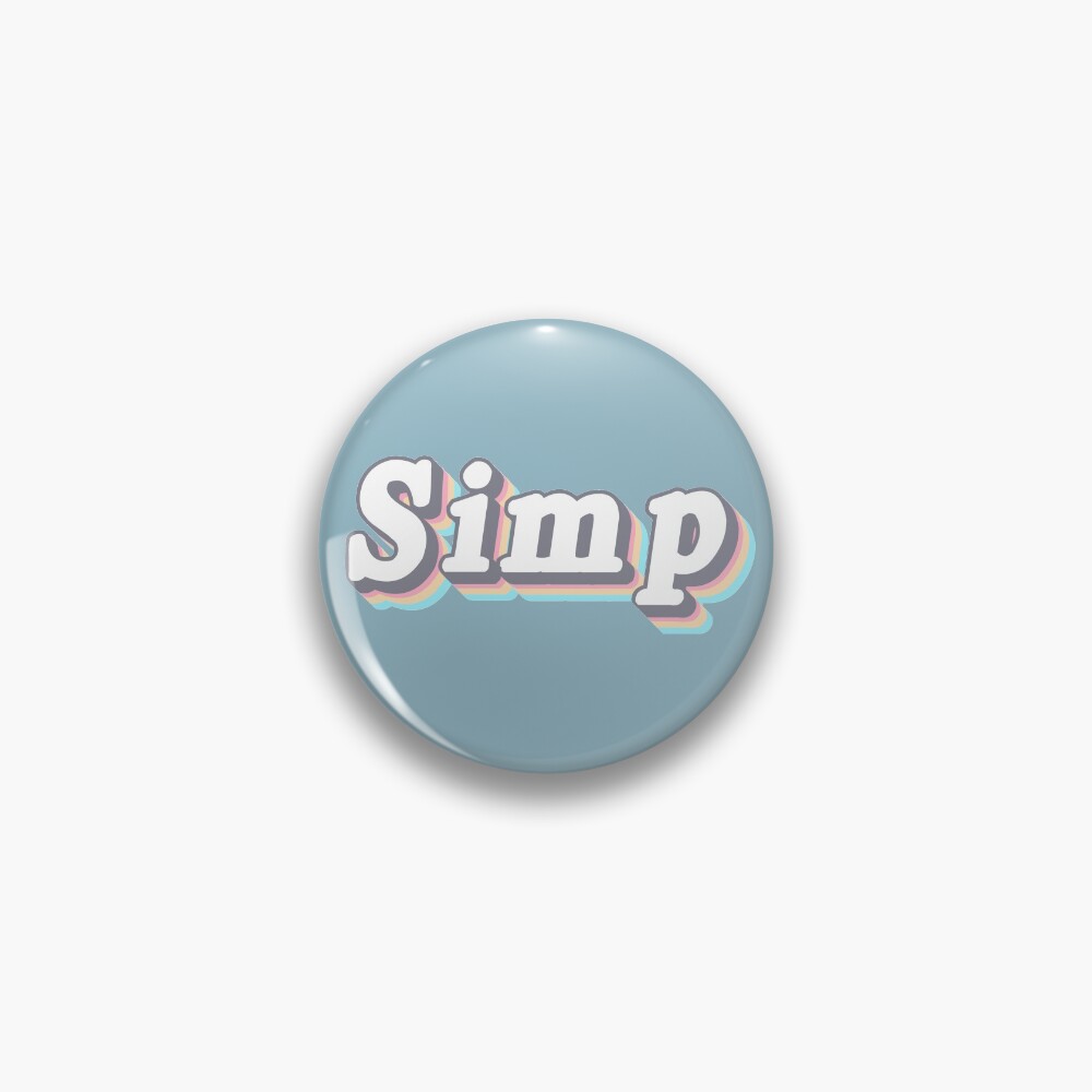 "Simp Sticker Pastel Rainbow" Pin for Sale by Drawingvild | Redbubble