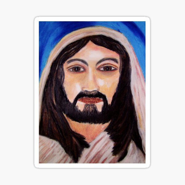 "JESUS CHRIST " Sticker by JoAnnHayden | Redbubble