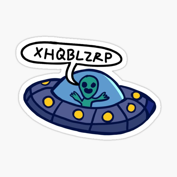 "Alien Sticker" Sticker by tedanscomics | Redbubble