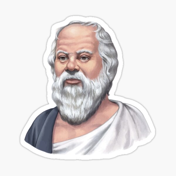 "Socrates" Sticker for Sale by NeverGiveUp | Redbubble