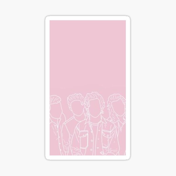 "One Direction Pink Poster" Sticker for Sale by ashlyn1233 | Redbubble