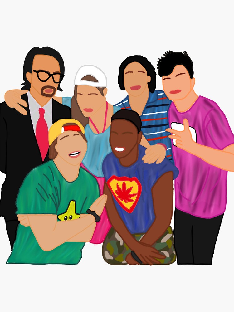 "21 Chump Street Cast!" Sticker for Sale by musicaldoodles | Redbubble