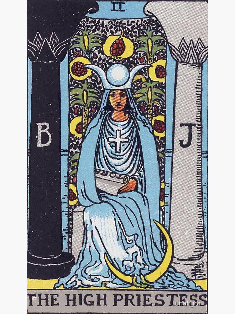 Pegatina «Rider Waite Smith (RWS) Tarot de los Arcanos Mayores: 2 Suma ...