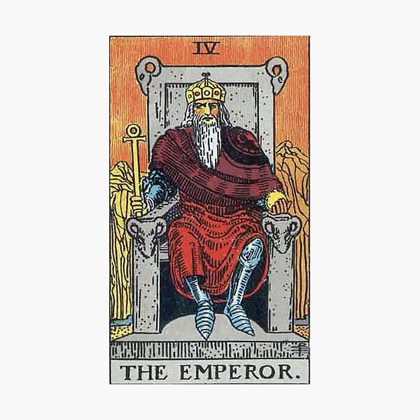 "Rider Waite Smith (RWS) Major Arcana Tarot: 4 The Emperor ...