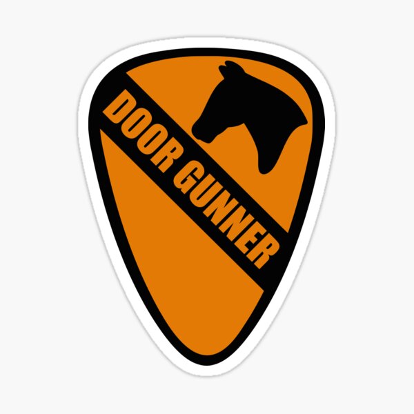 "Air Cav Door Gunner" Sticker for Sale by FireMission45 | Redbubble