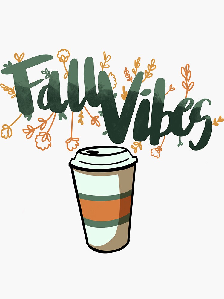 "Fall Vibes" Sticker for Sale by Mollipops | Redbubble