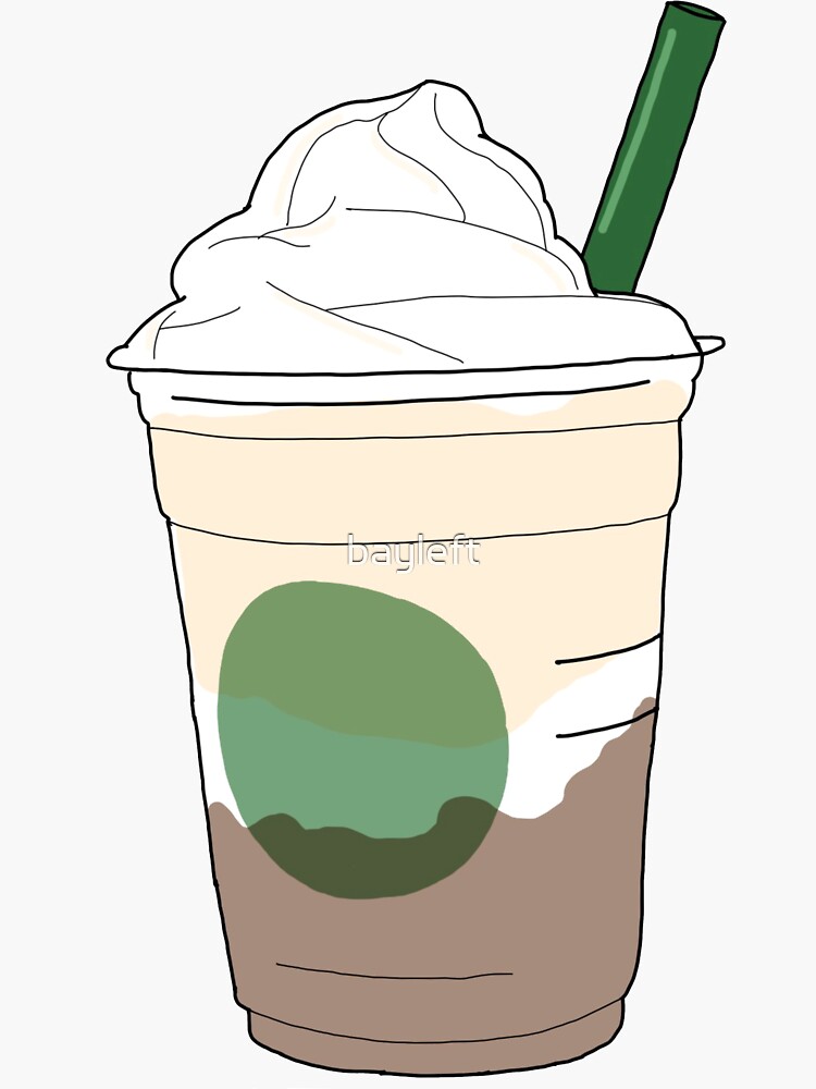 "Frappe clear plastic cup" Sticker by bayleft | Redbubble