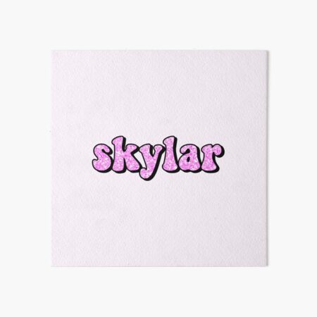 "aesthetic hot pink glitter skylar name" Art Board Print by STAR10008 ...