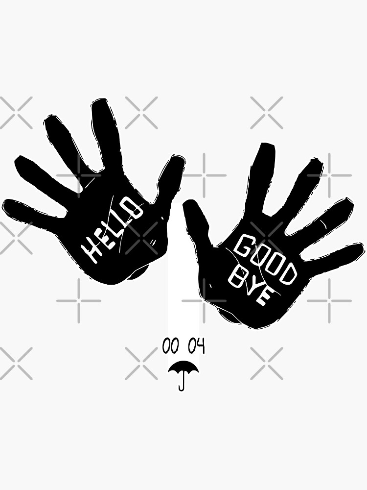 "Klaus-Number Four-Hello Goodbye-The Umbrella Academy" Sticker for Sale ...