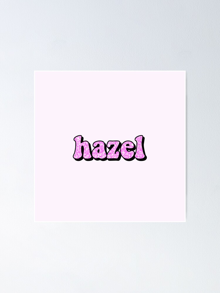 "aesthetic hot pink glitter hazel name" Poster for Sale by STAR10008 ...