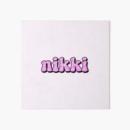 "aesthetic hot pink glitter nikki name" Art Board Print by STAR10008 ...