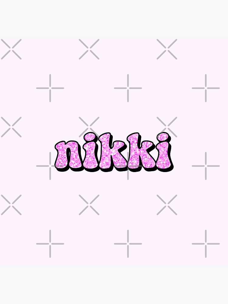 "aesthetic hot pink glitter nikki name" Art Print by STAR10008 | Redbubble