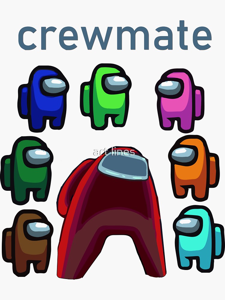 "among us crewmate" Sticker by rubinihaal | Redbubble