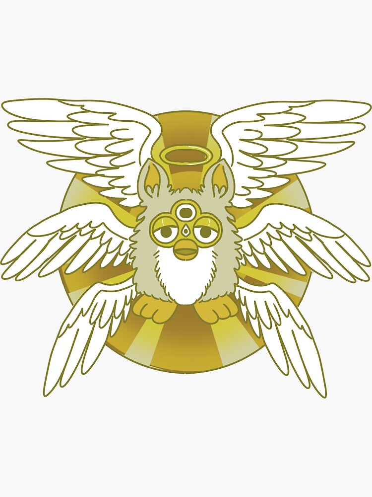 "Angel Furby" Sticker for Sale by JessStuffStore | Redbubble