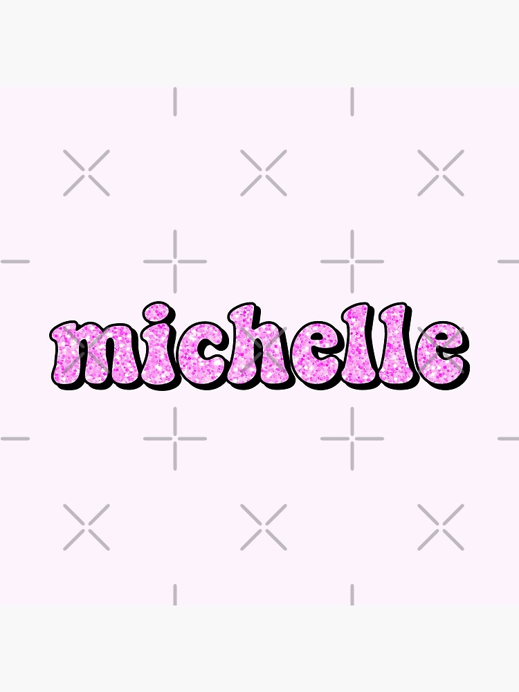 "aesthetic hot pink glitter michelle name" Poster by STAR10008 | Redbubble