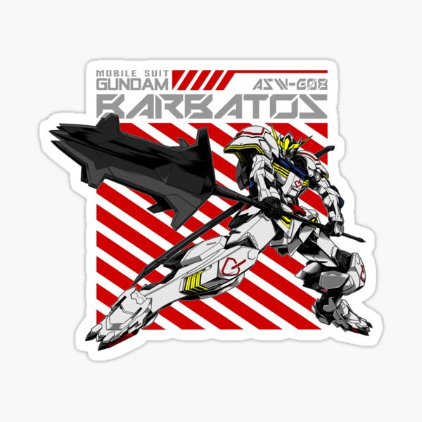 "ASW-G08 Gundam Barbatos " Sticker for Sale by svthyp | Redbubble