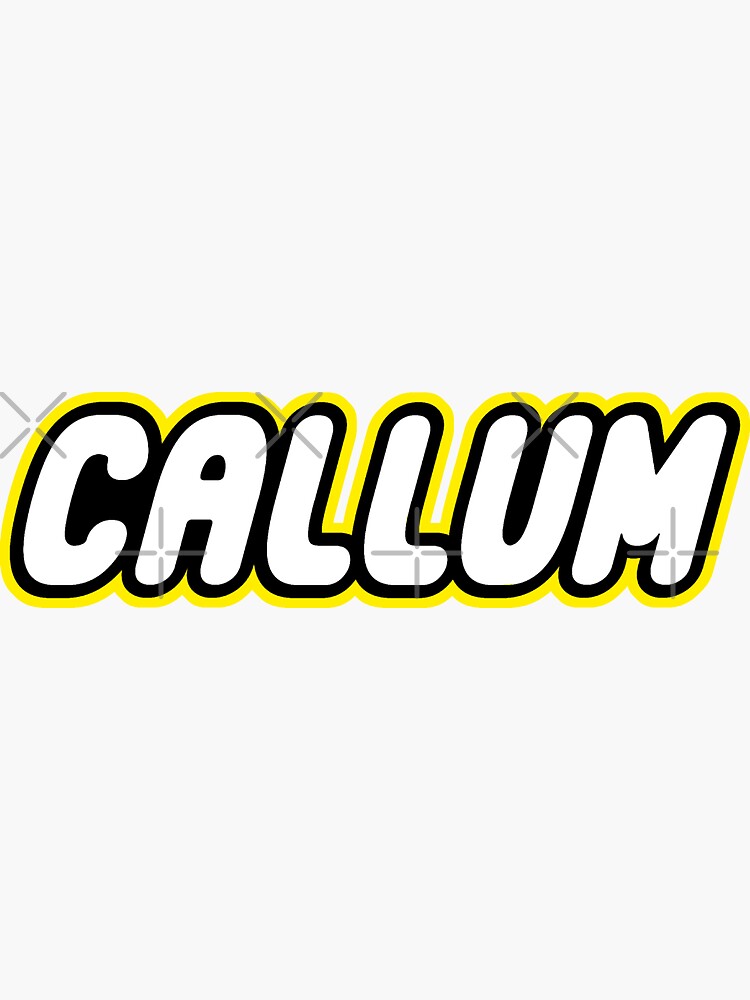 "Personalized Gift For Mini Builder Callum" Sticker for Sale by Urosek ...