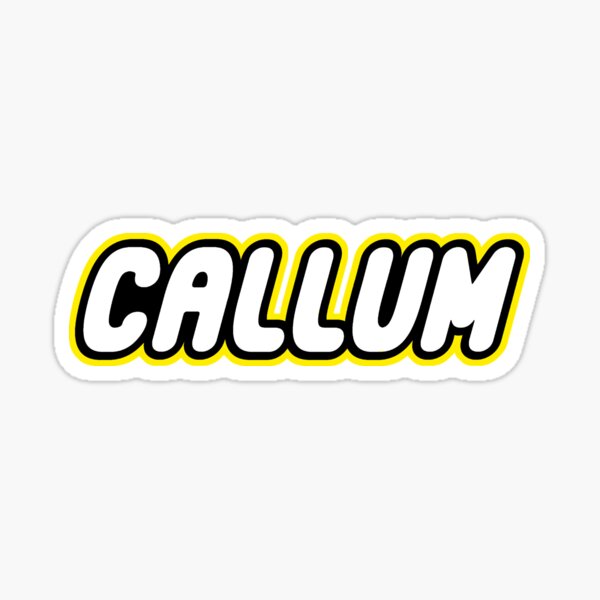 "Personalized Gift For Mini Builder Callum" Sticker for Sale by Urosek ...