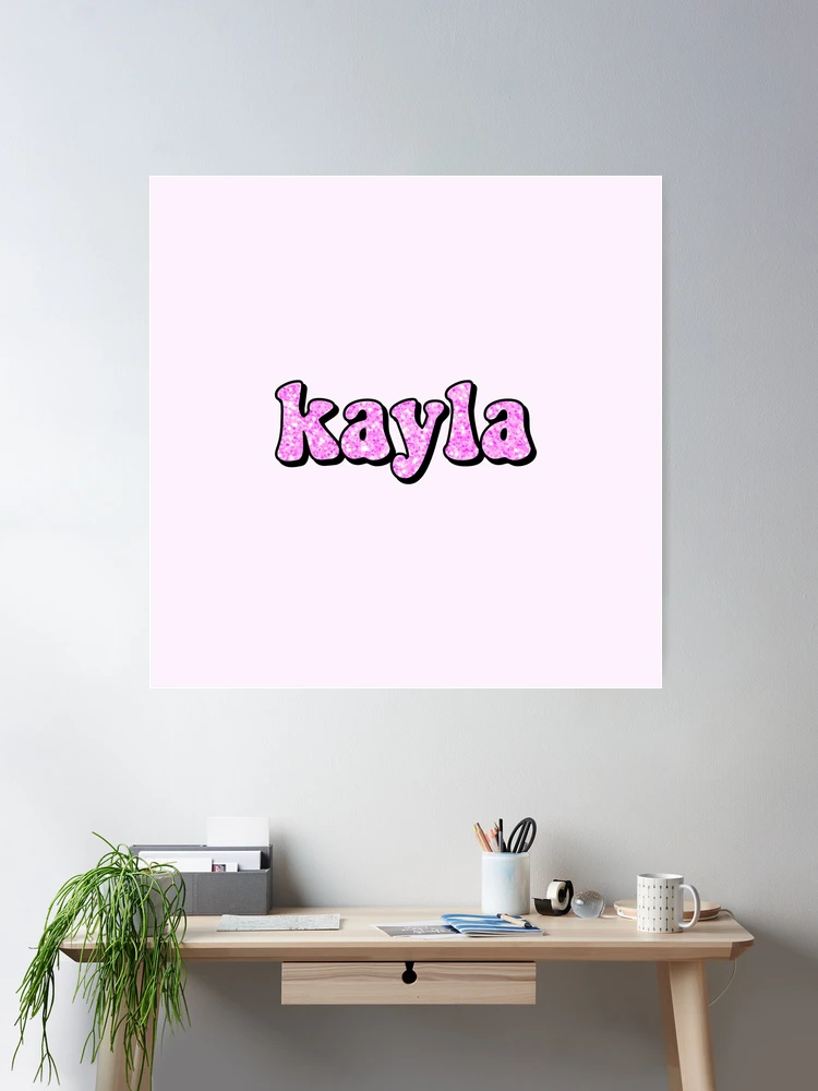 O Nome Kayla Em Glitter Täschchen For Sale Mit "Ästhetischer