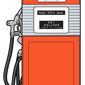 "Old time gas pump" Sticker for Sale by William Fehr | Redbubble