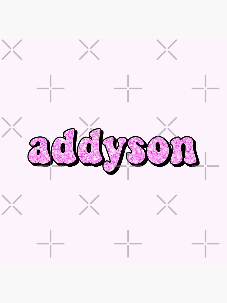 "aesthetic hot pink glitter addyson name" Poster for Sale by STAR10008 ...