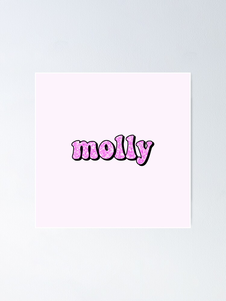 "aesthetic hot pink glitter molly name" Poster for Sale by STAR10008 ...