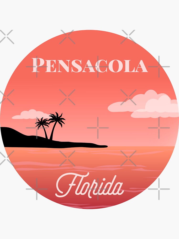 "Pensacola, Florida" Sticker for Sale by InvestingRoad | Redbubble