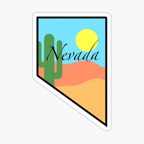 "Nevada sticker" Sticker for Sale by MMosparkle | Redbubble