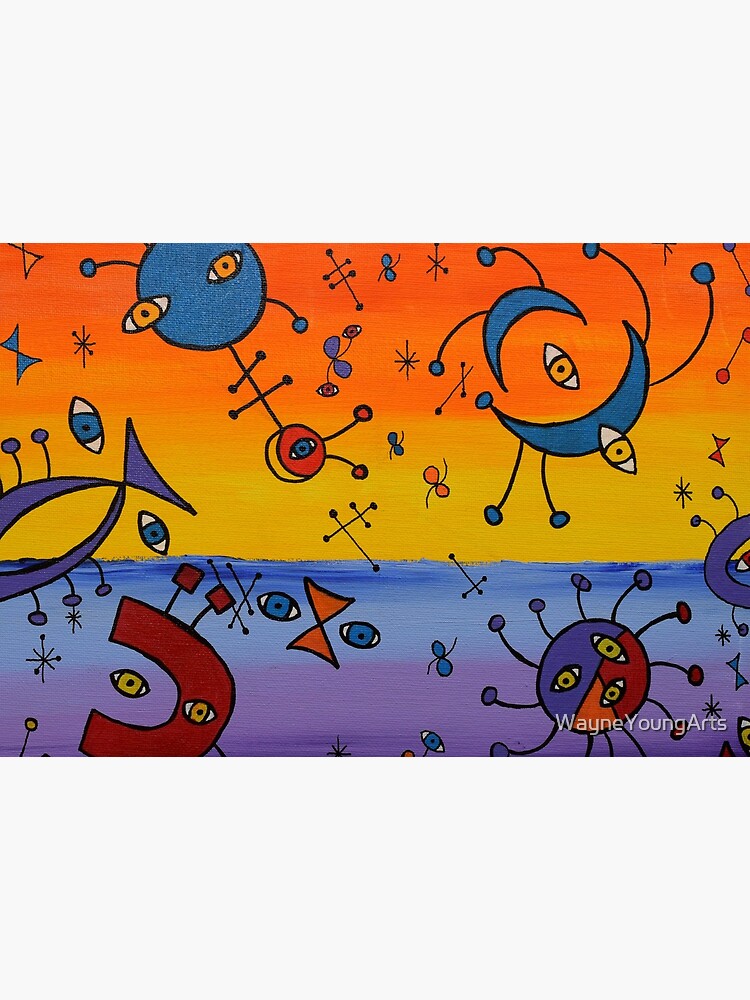 "Days and Nights (after Miro)" Mask by WayneYoungArts | Redbubble