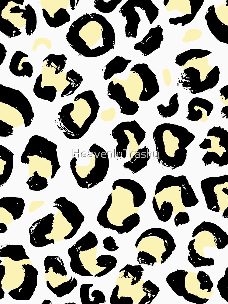 "Yellow Leopard Print " T-shirt by HeavenlyTrashy | Redbubble