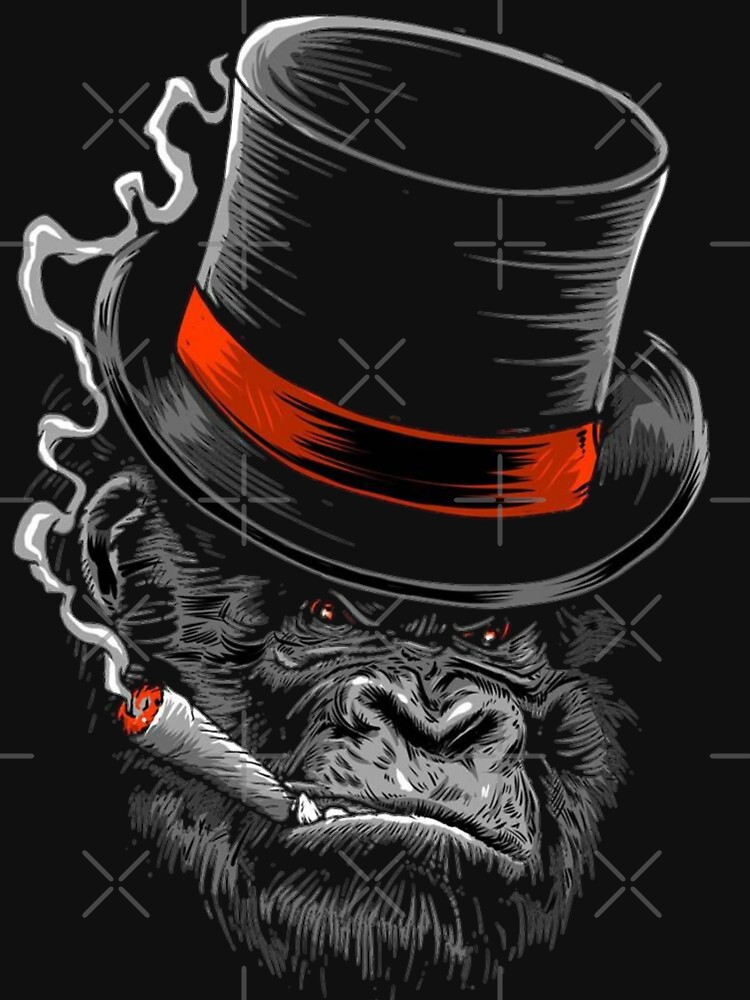 "ride in swag - smoking chimp" T-shirt for Sale by ketankh | Redbubble ...