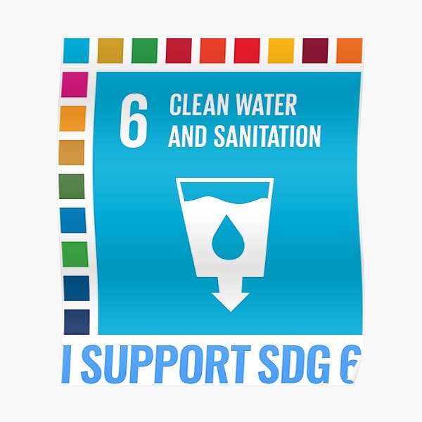 "I support SDG 6 - Clean Water and Sanitation" Poster for Sale by ...