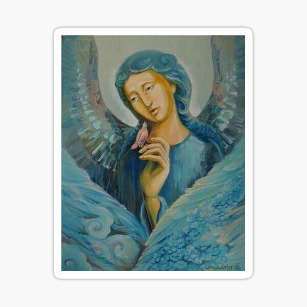 "Soul of the Stone. Blue Topaz" Sticker for Sale by Lvova | Redbubble