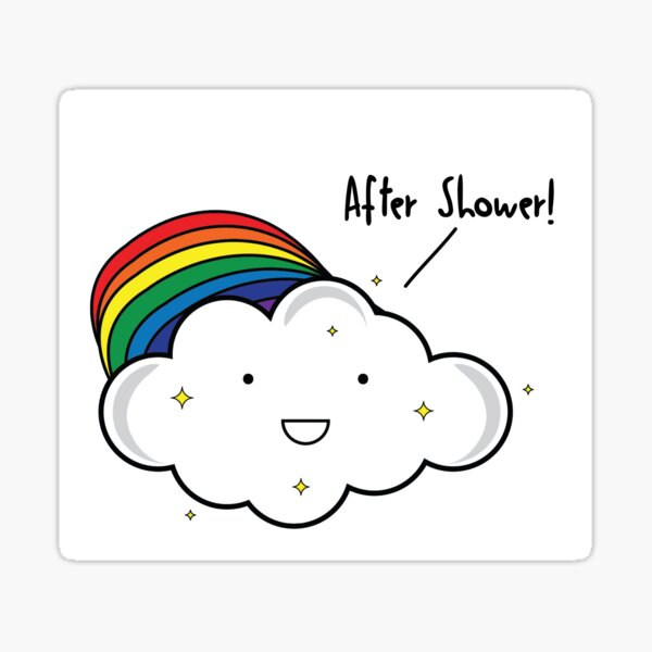 "Rainbow Cloud" Sticker for Sale by debapriyaroy | Redbubble