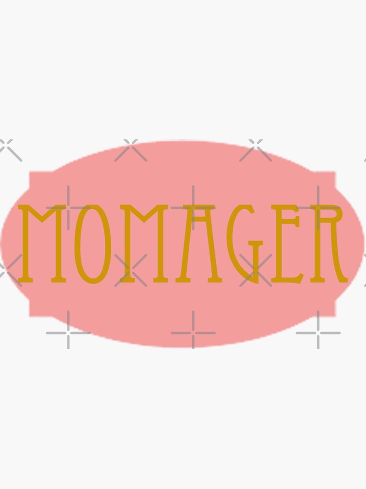 "Momager" Sticker for Sale by hegdesigns | Redbubble