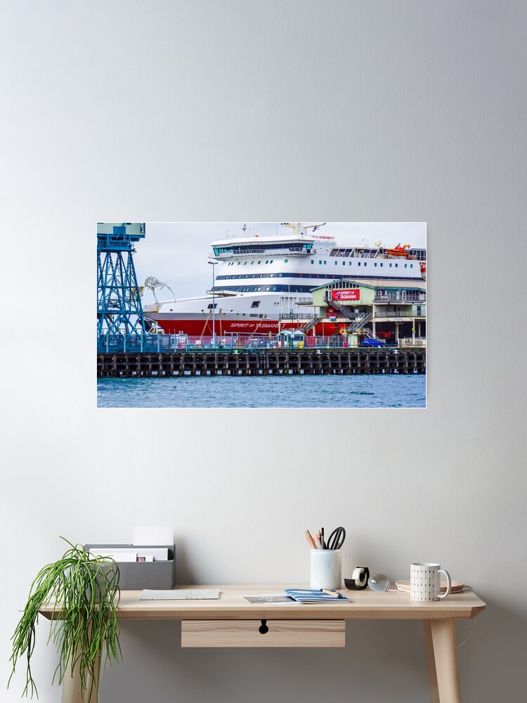 "The Spirit of Tasmania I Docked at South Melbourne, Victoria" Poster ...