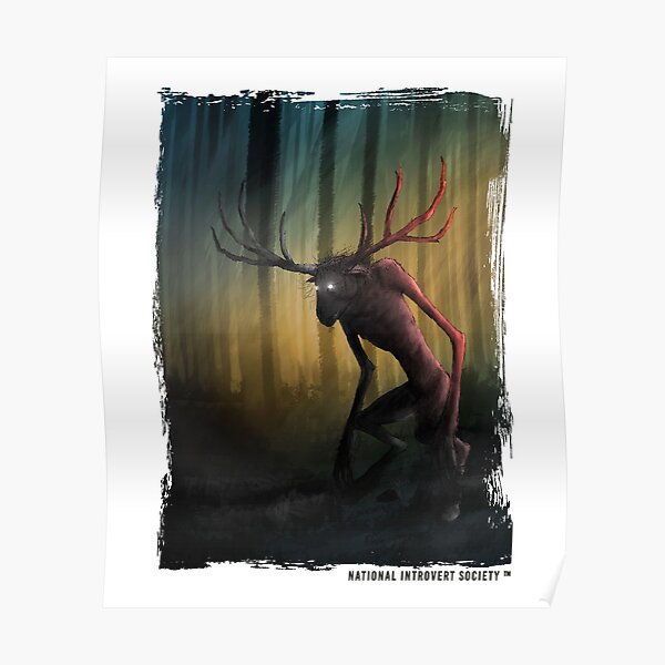 "Wendigo - Original Comic Watercolor Cryptid Artwork" Poster by ...