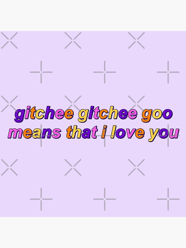 "Gitchee Gitchee Goo 1" Poster by WavyGrayvy | Redbubble